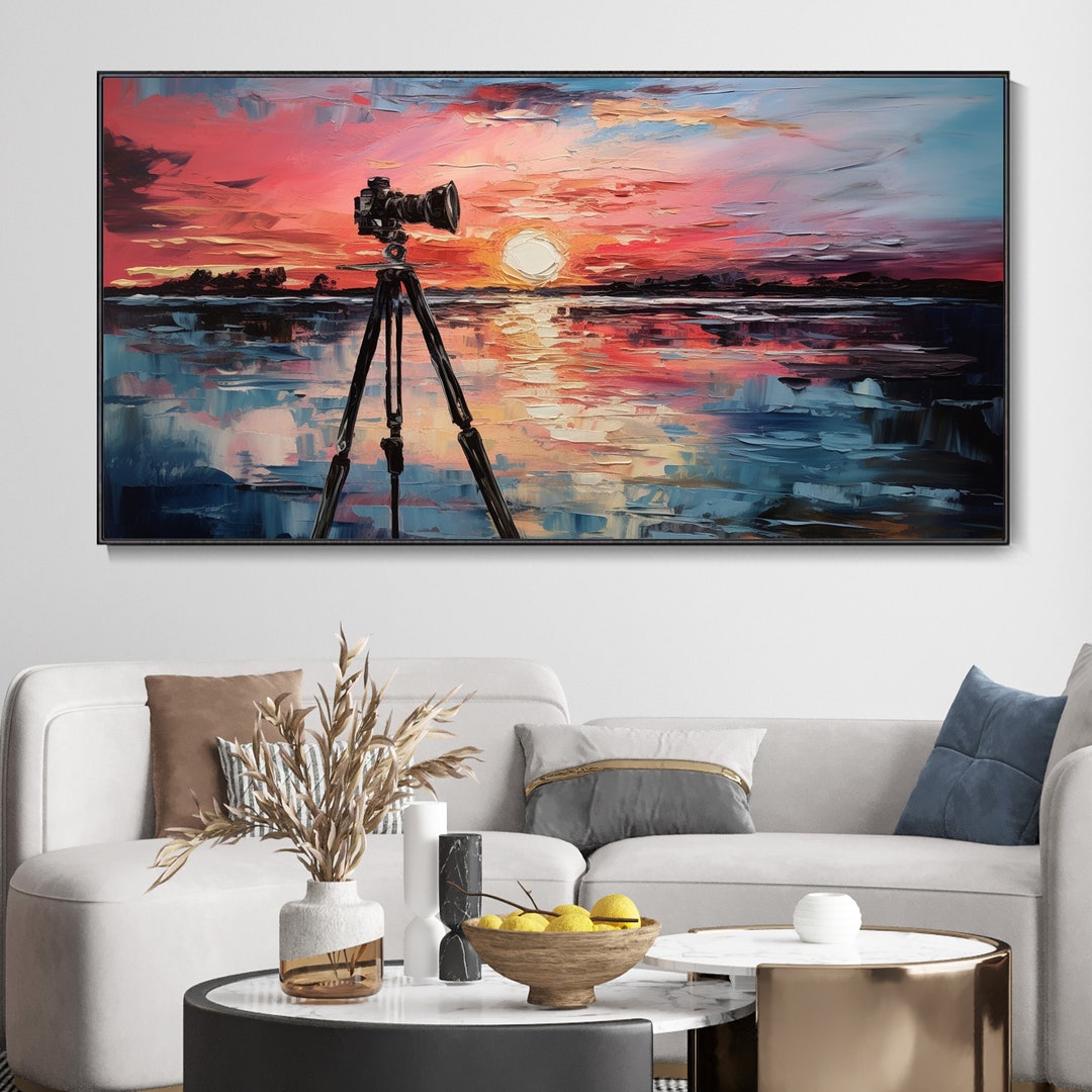 3D Sea Sunset Landscape Oil Painting Hand Painted Sunrise - Etsy