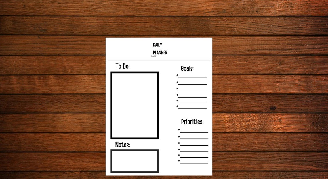 Printable Planner Pack, Minimalistic Planners, Day Week and Month ...
