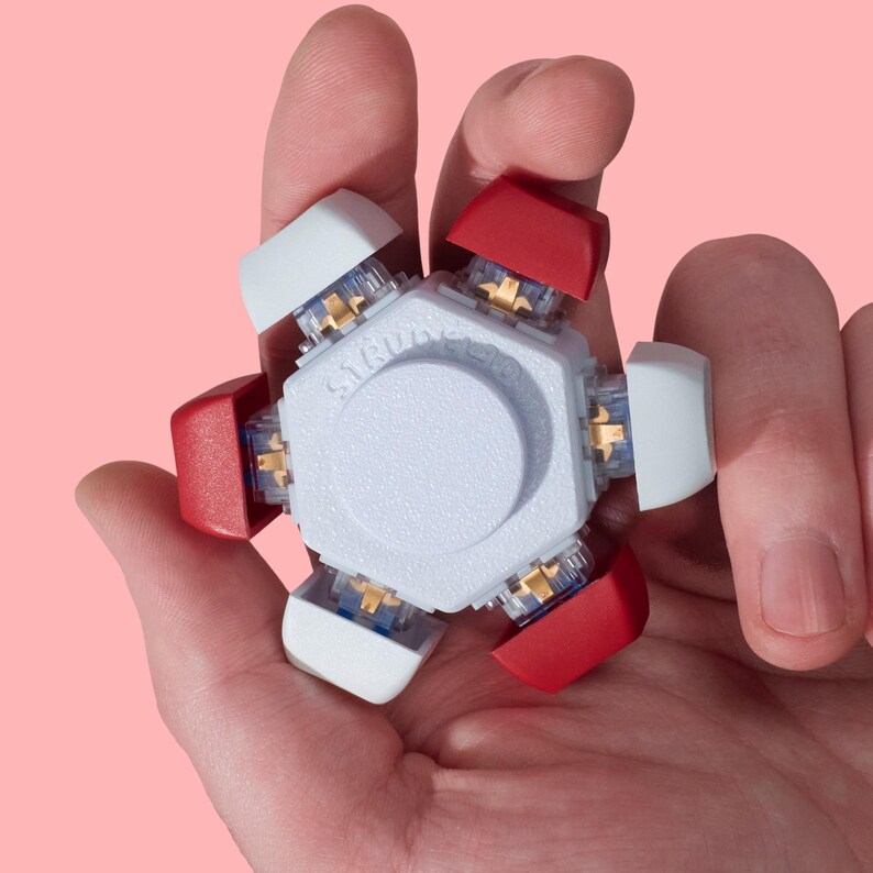 3d Printed Keyboard Fidget Spinner - 6 Keys - Etsy