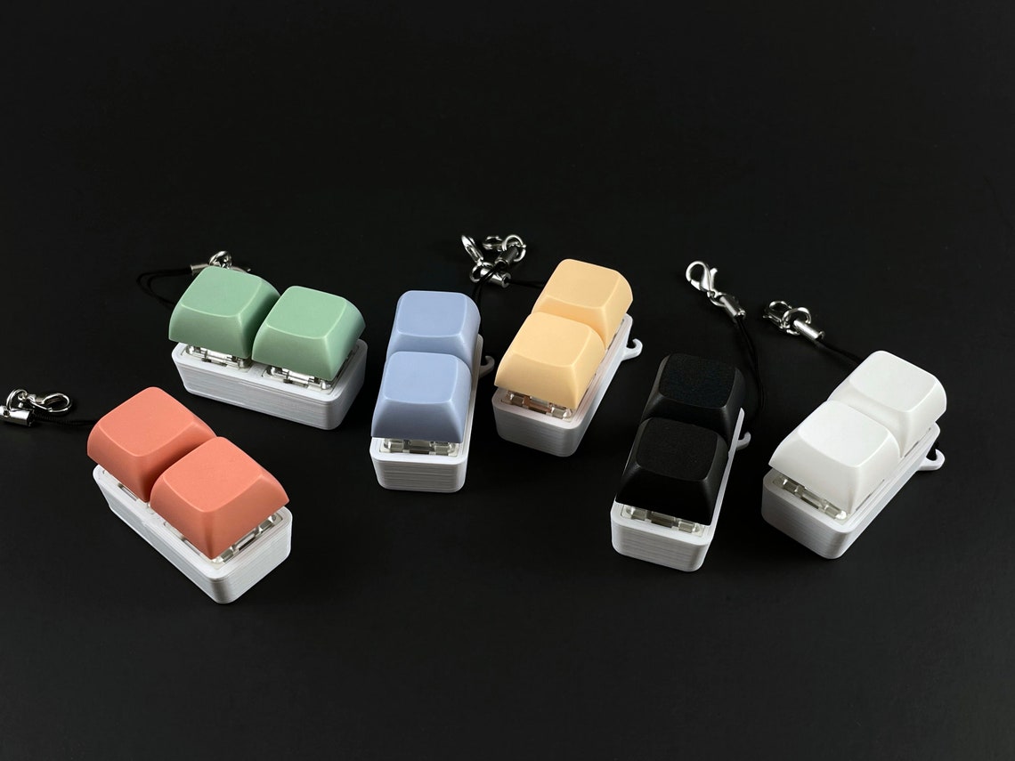Double Mechanical Fidget Keys Pastel Collection - Etsy