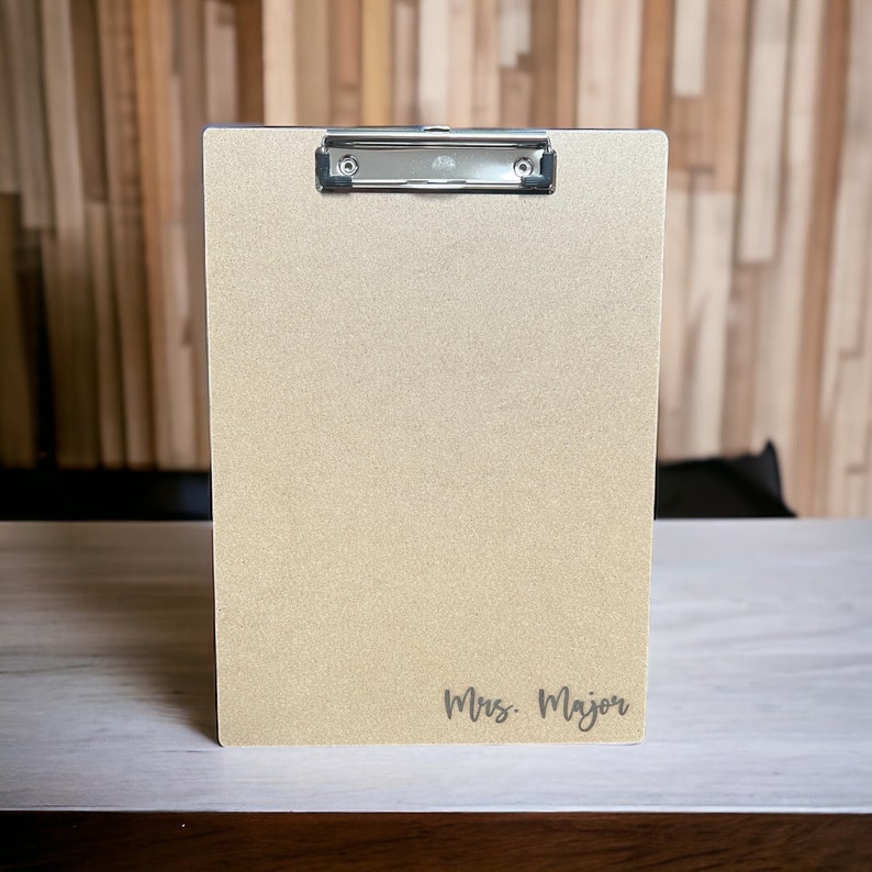 Personalized Laser Engraved Wooden Clipboard Teacher Gift - Etsy