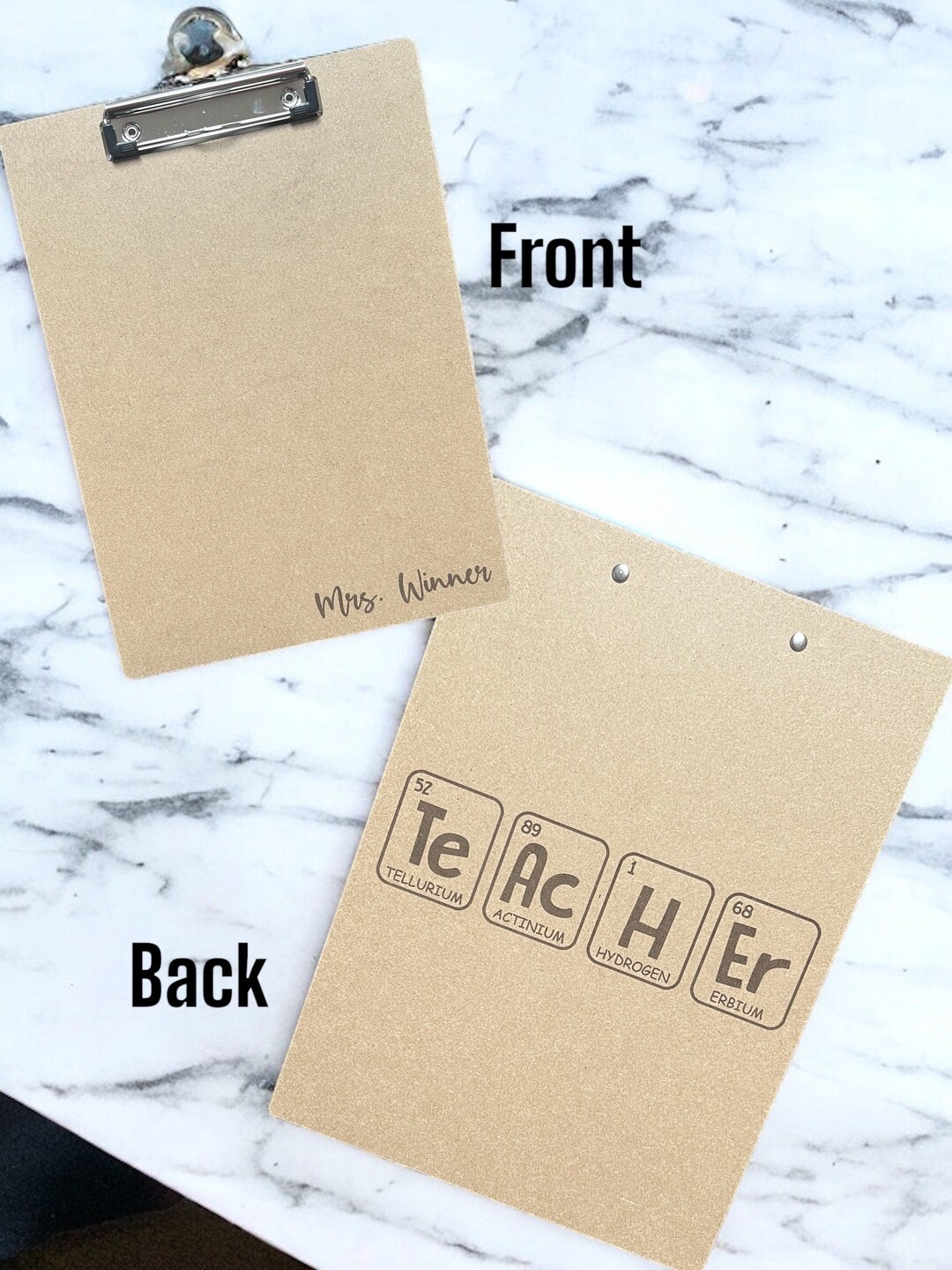 Personalized Laser Engraved Wooden Clipboard Teacher Gift - Etsy