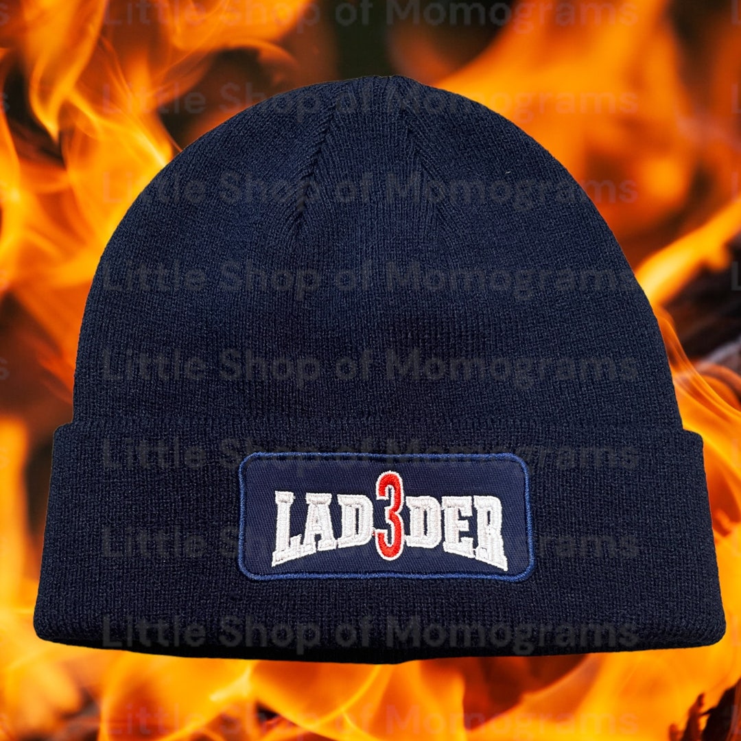 Ladder Patch Beanie/fire Dept Beanie/ladder Company Beanie - Etsy