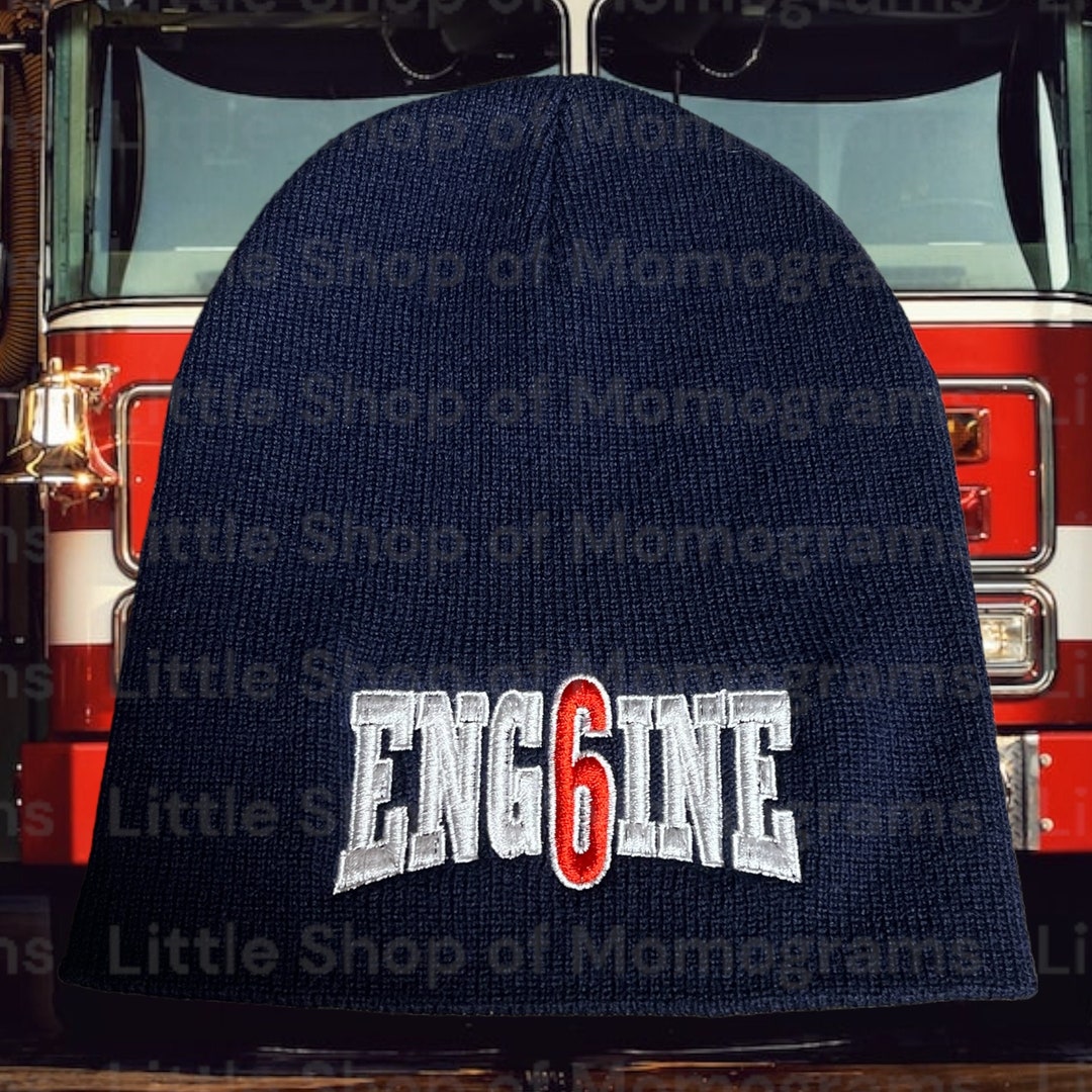 Fire Dept Engine Beanie, Engine Company Beanie, Firefighter Beanie ...