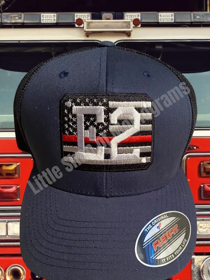 Red Line Flag Engine Hat Station Duty Hat Firefighter - Etsy
