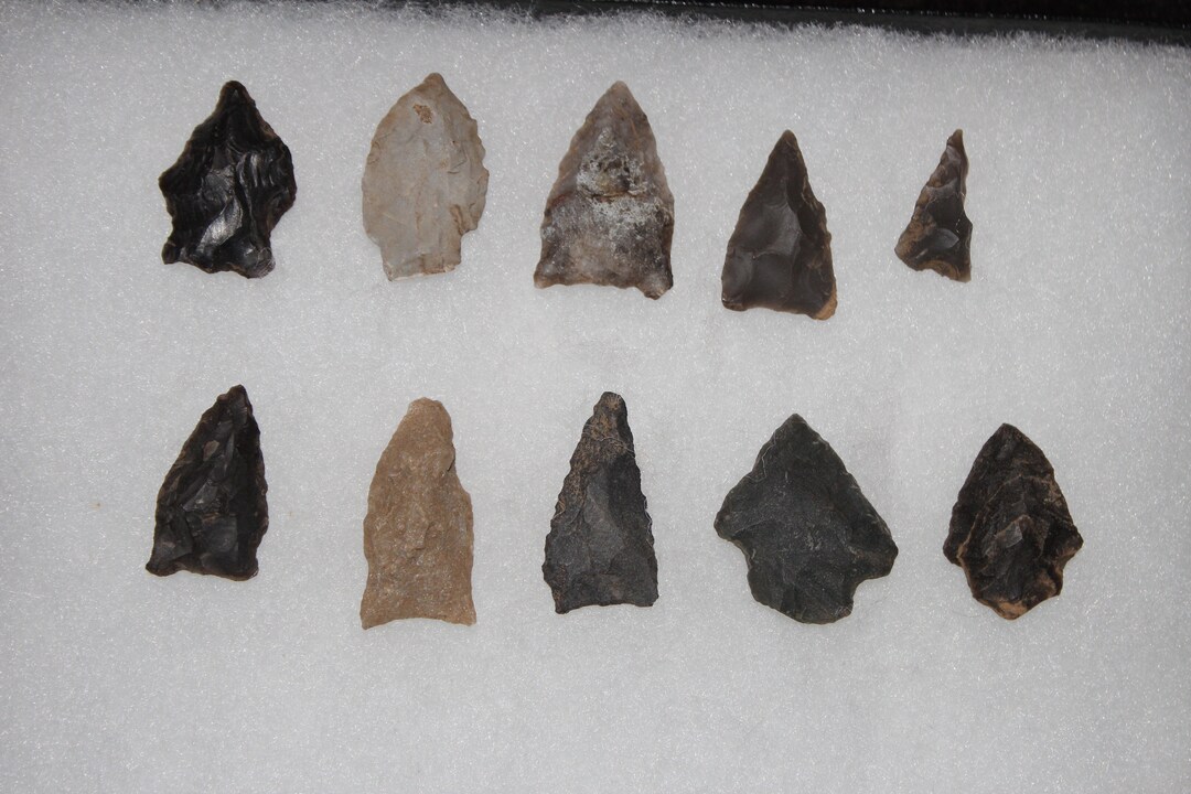 Group of 10 Field Grade Arrowheads Found in East Tennessee. - Etsy