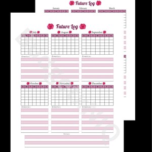 Future Log Printable - Etsy