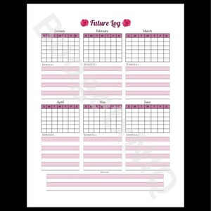 Future Log Printable - Etsy