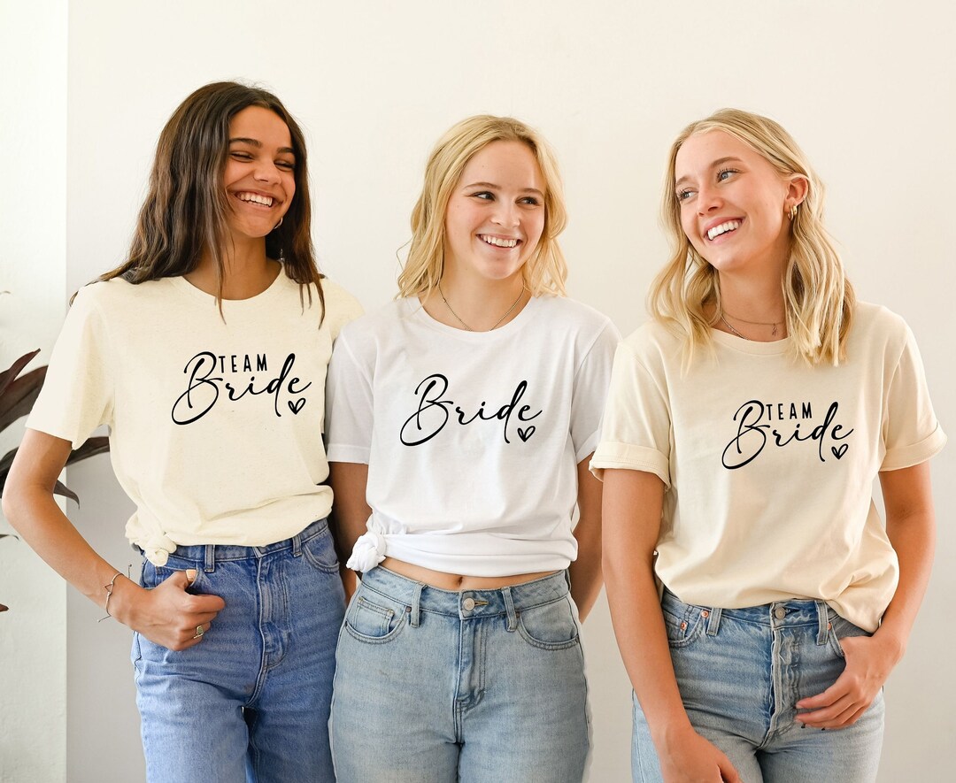 Team Bride Tshirt, Team Bride Shirt, Team Bride T-shirt, Bride Team ...