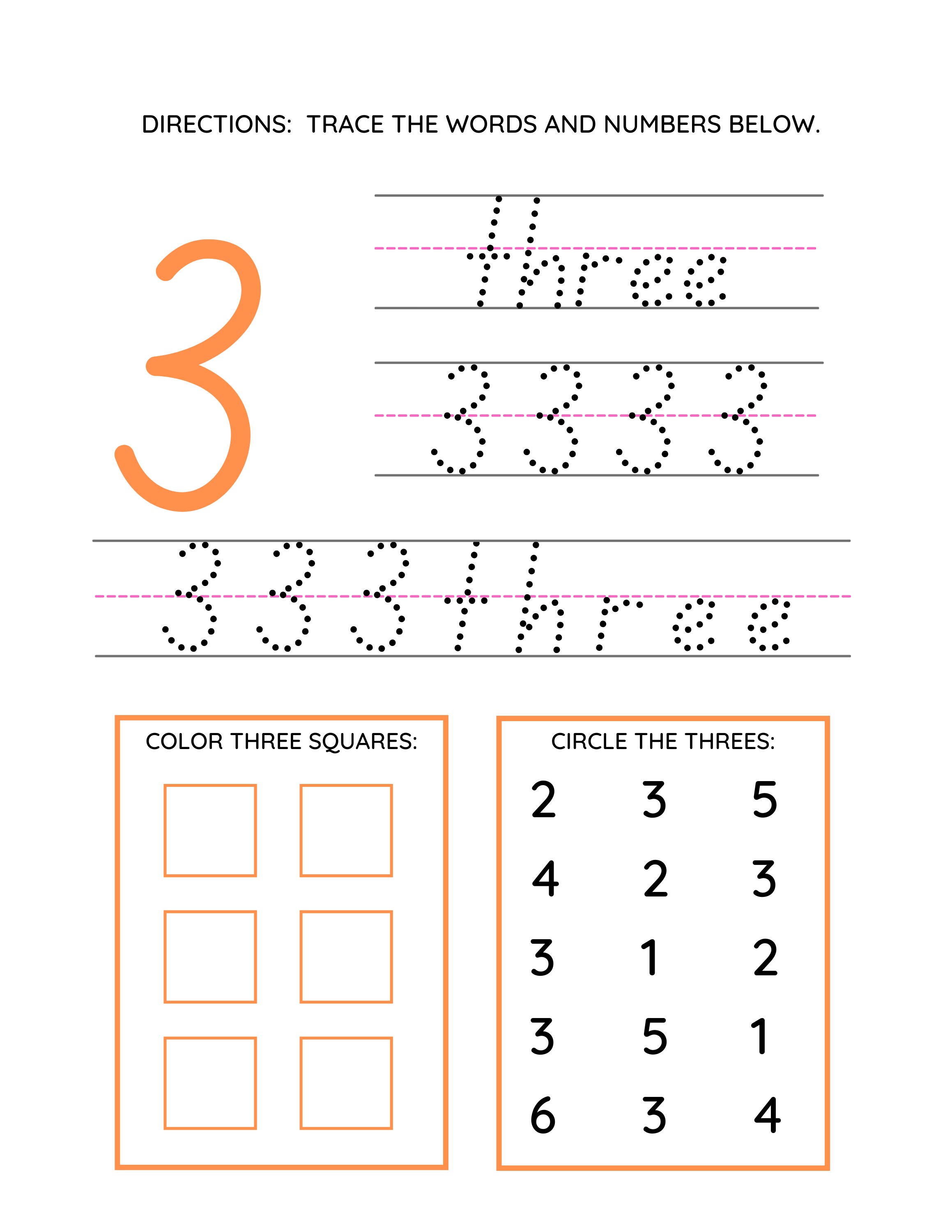 Number Tracing Practice Workbook - Etsy