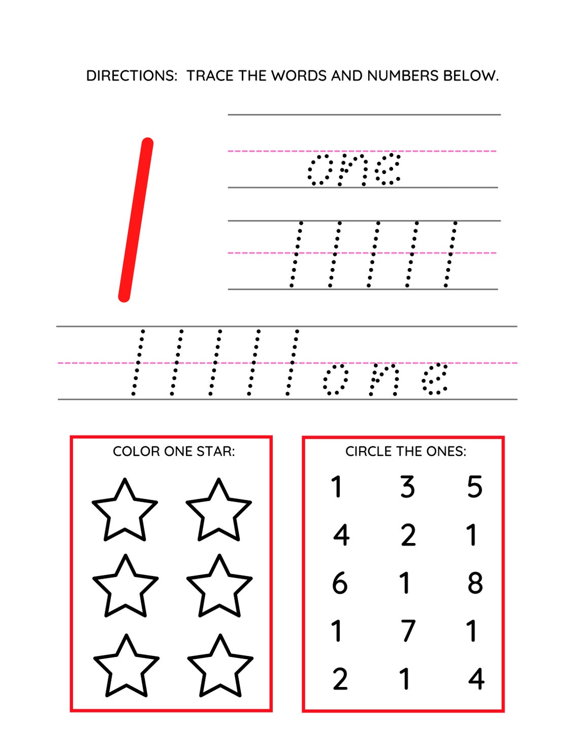Number Tracing Practice Workbook - Etsy