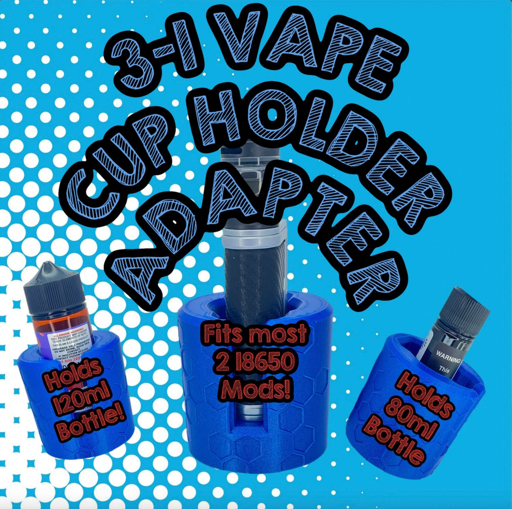 3-in-1 Vape Mod Cup Holder Adapter Geekvape Lostvape - Etsy