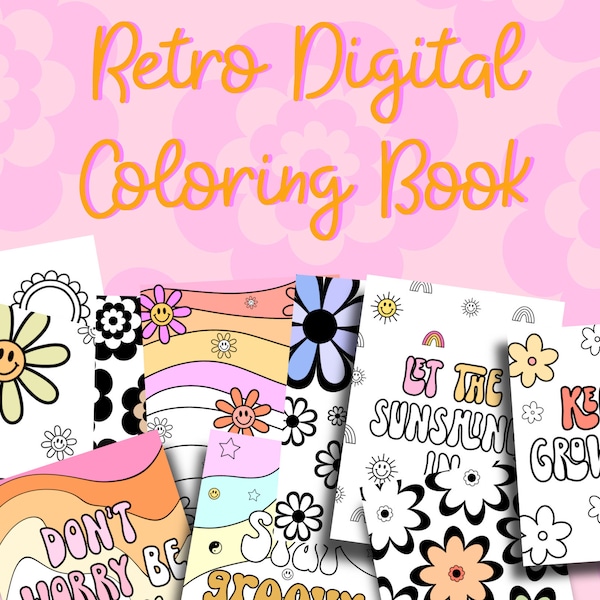 Digital Coloring Book - Etsy