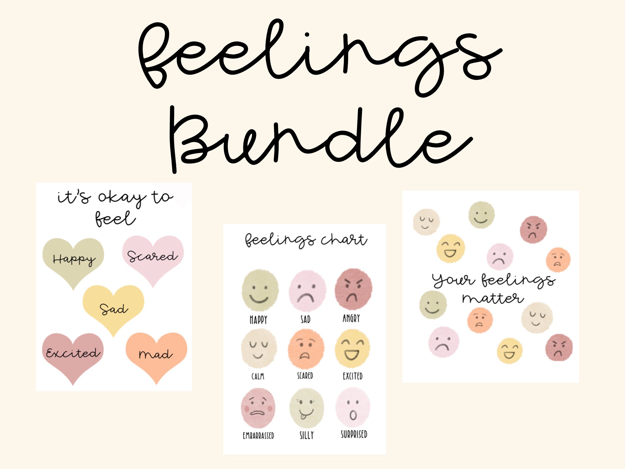 Feelings Digital Bundle - Etsy