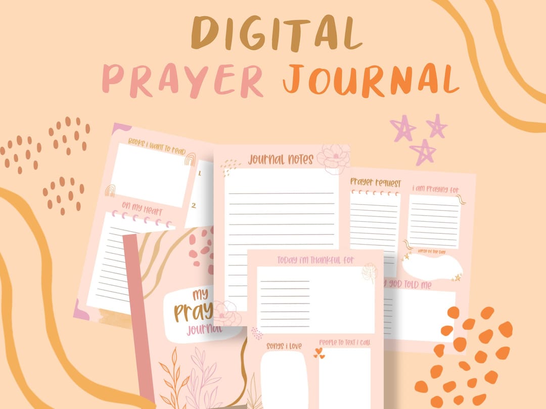 Digital Prayer Journal - Etsy