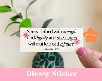 Sewing Machine Sticker Proverbs 31:13 Sticker Christian Sticker Floral ...