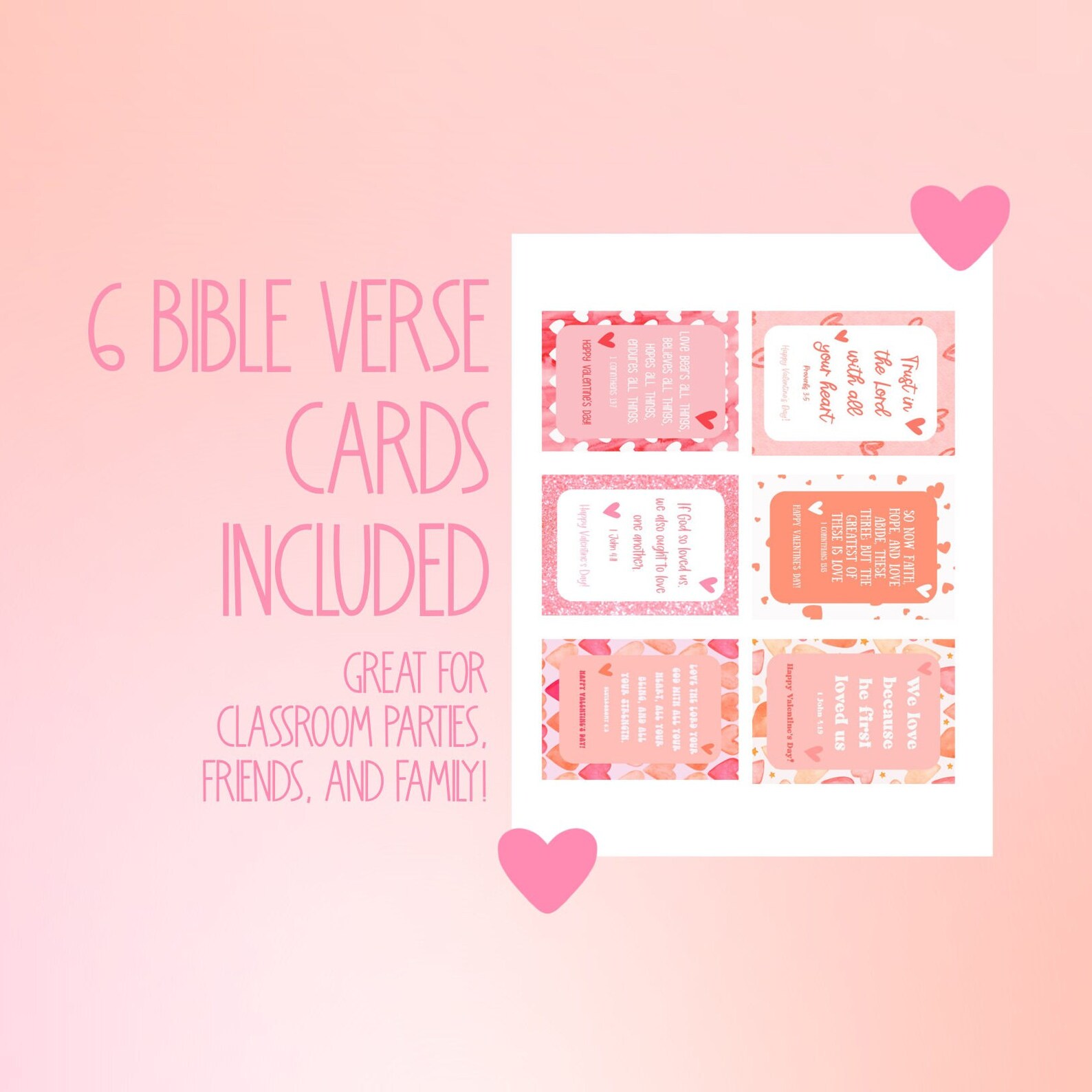 Bible Verse Digital Valentine's Day Cards - Etsy