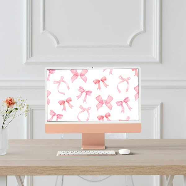 Cute Bow Computer Wallpaper - Etsy