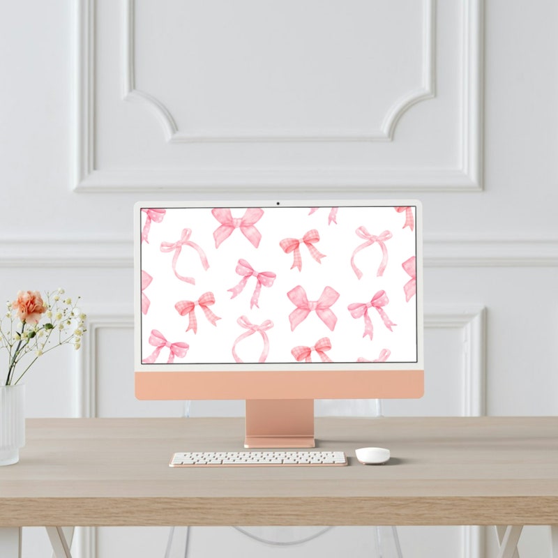 Cute Bow Computer Wallpaper - Etsy