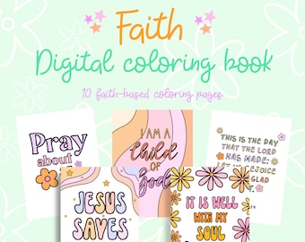 FAITH Coloring Sheet/printable Art - Etsy