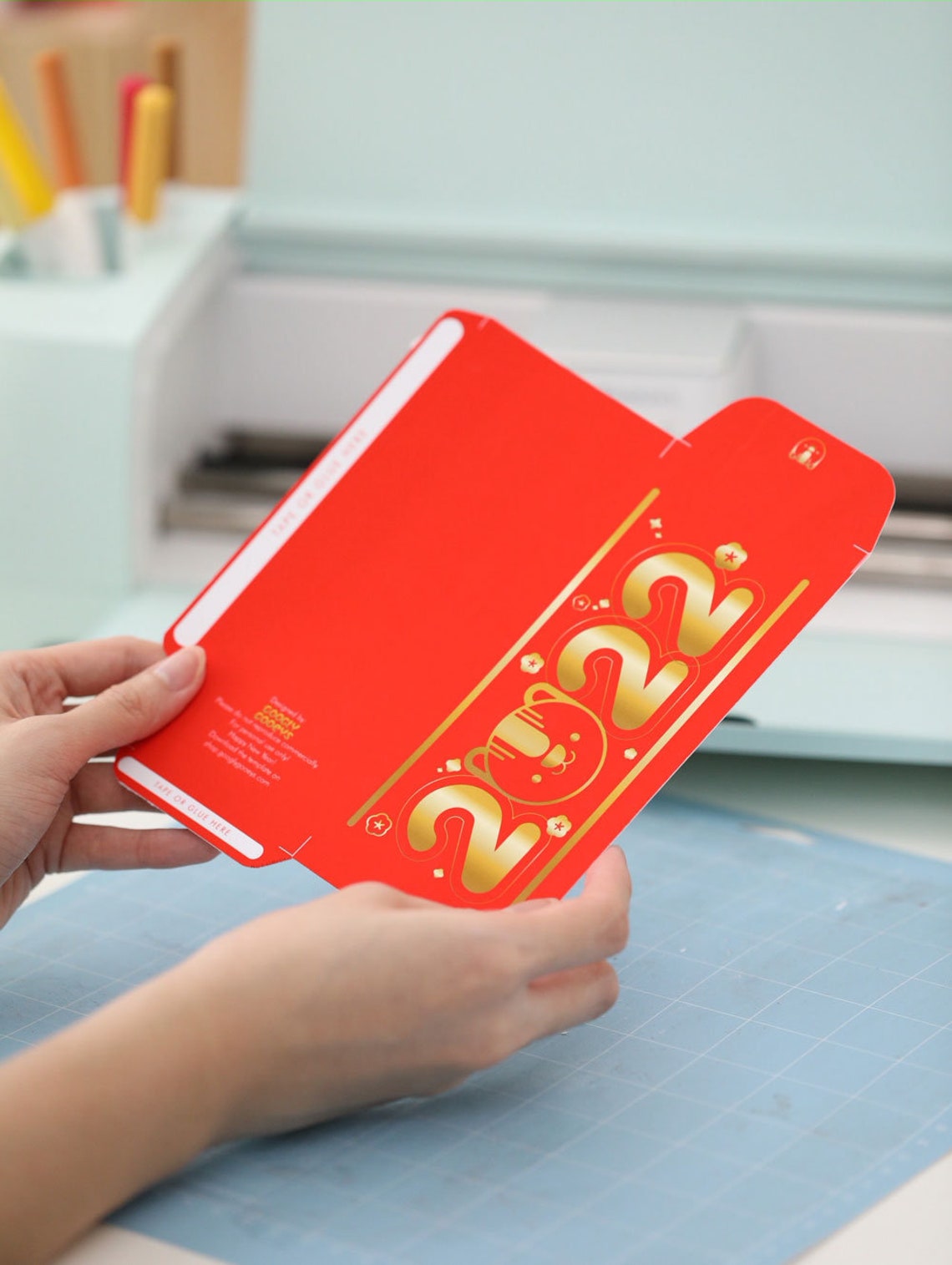 Printable, Foil & Cut File: 2022 Chinese New Year Red Envelope Aka ...