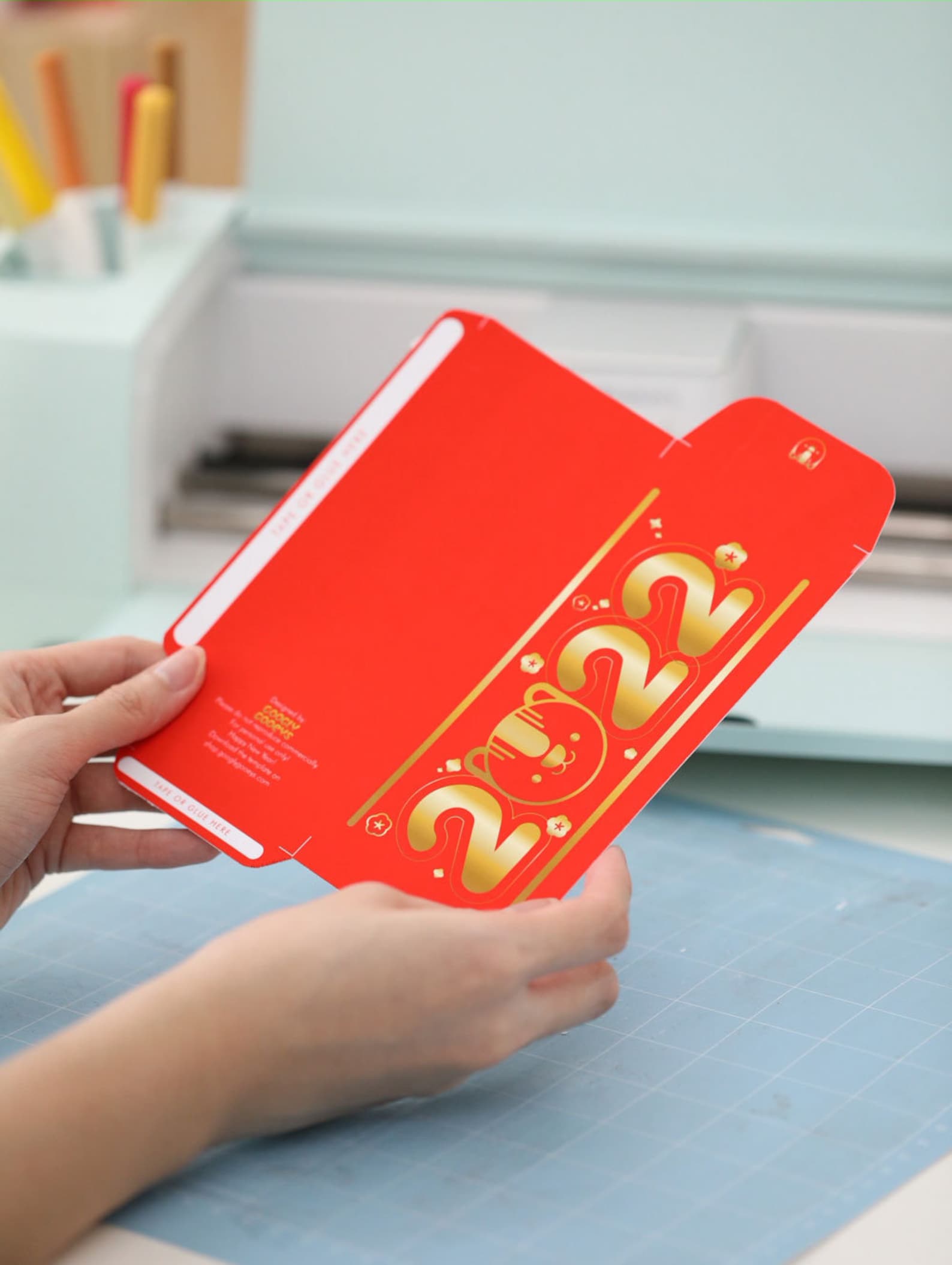 Printable, Foil & Cut File: 2022 Chinese New Year Red Envelope Aka ...