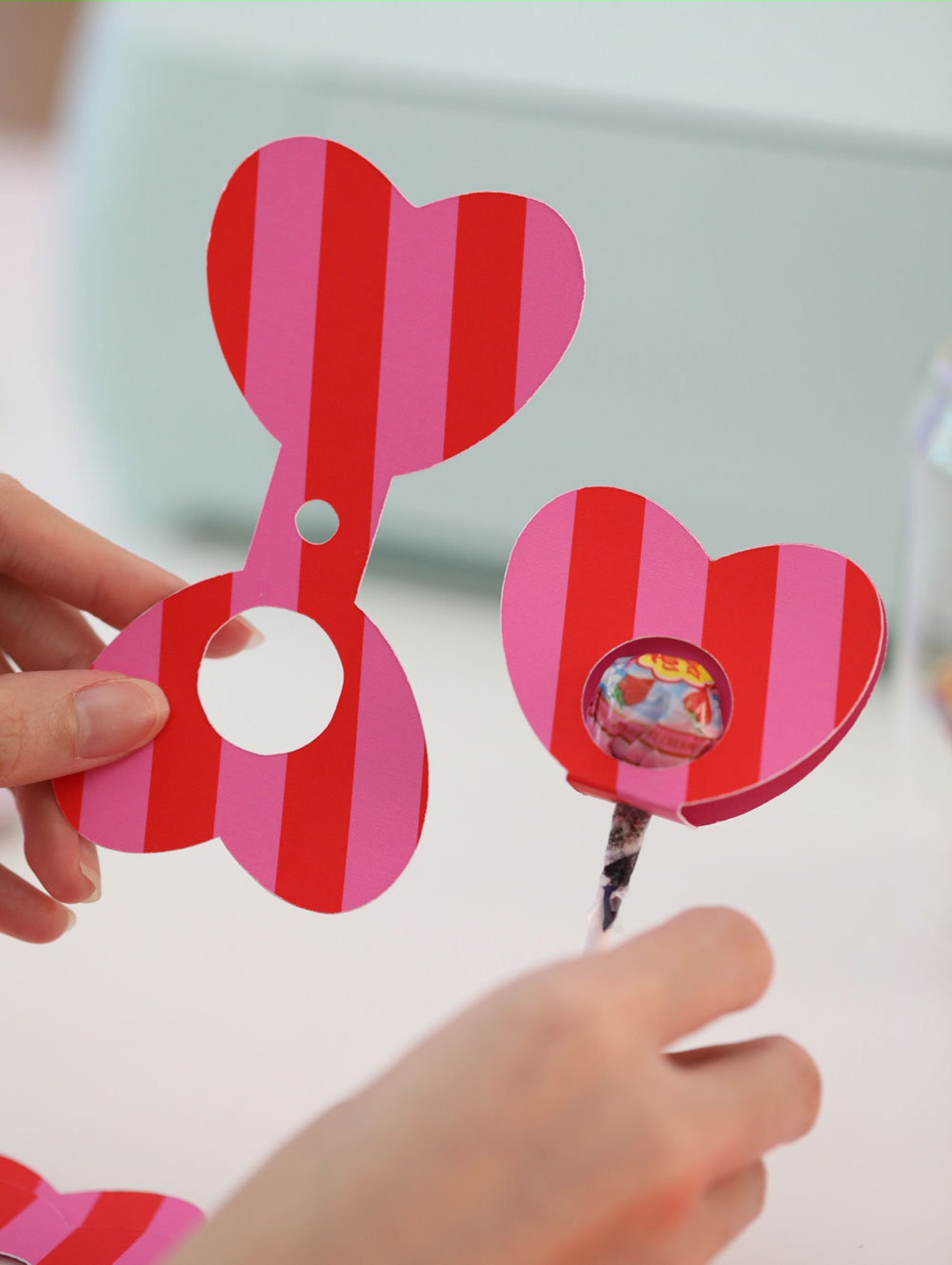 Printable & Cut File: Valentine's Day Heart Lollipop Holder (cricut ...