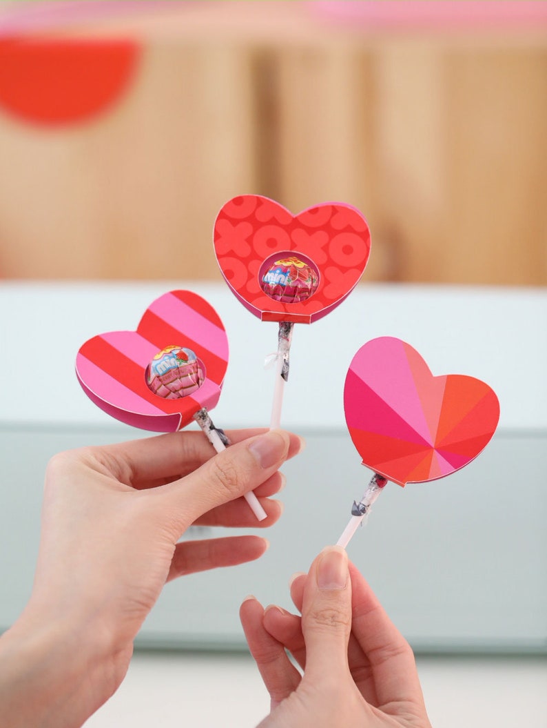 Printable & Cut File: Valentine's Day Heart Lollipop Holder (cricut ...