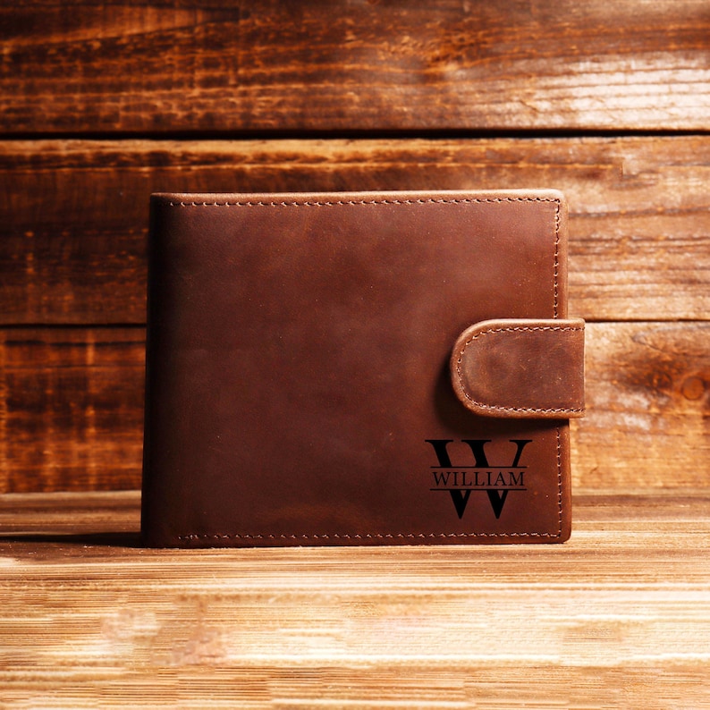 Engraved Genuine Leather Wallet,bring Gift Box Wallet,groomsmen Wallet ...