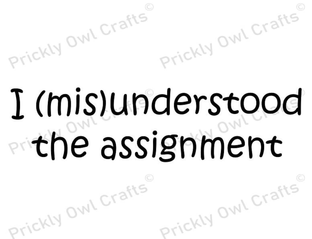 I misunderstood the Assignment SVG DXF - Etsy