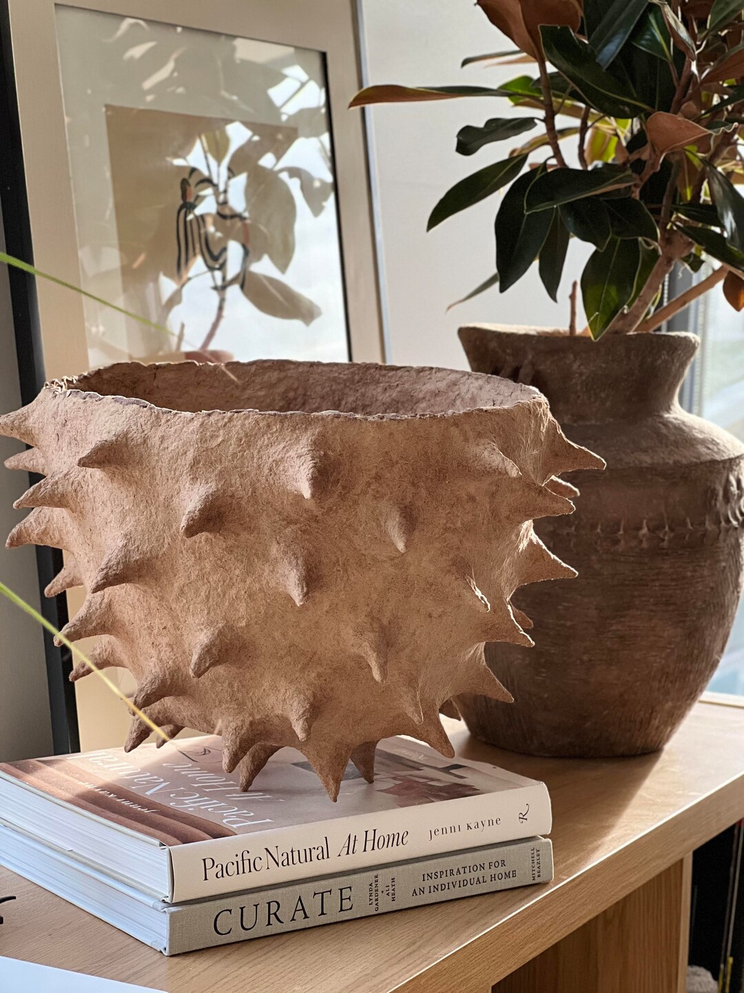Spiky Paper Mache Bowl - Etsy Portugal