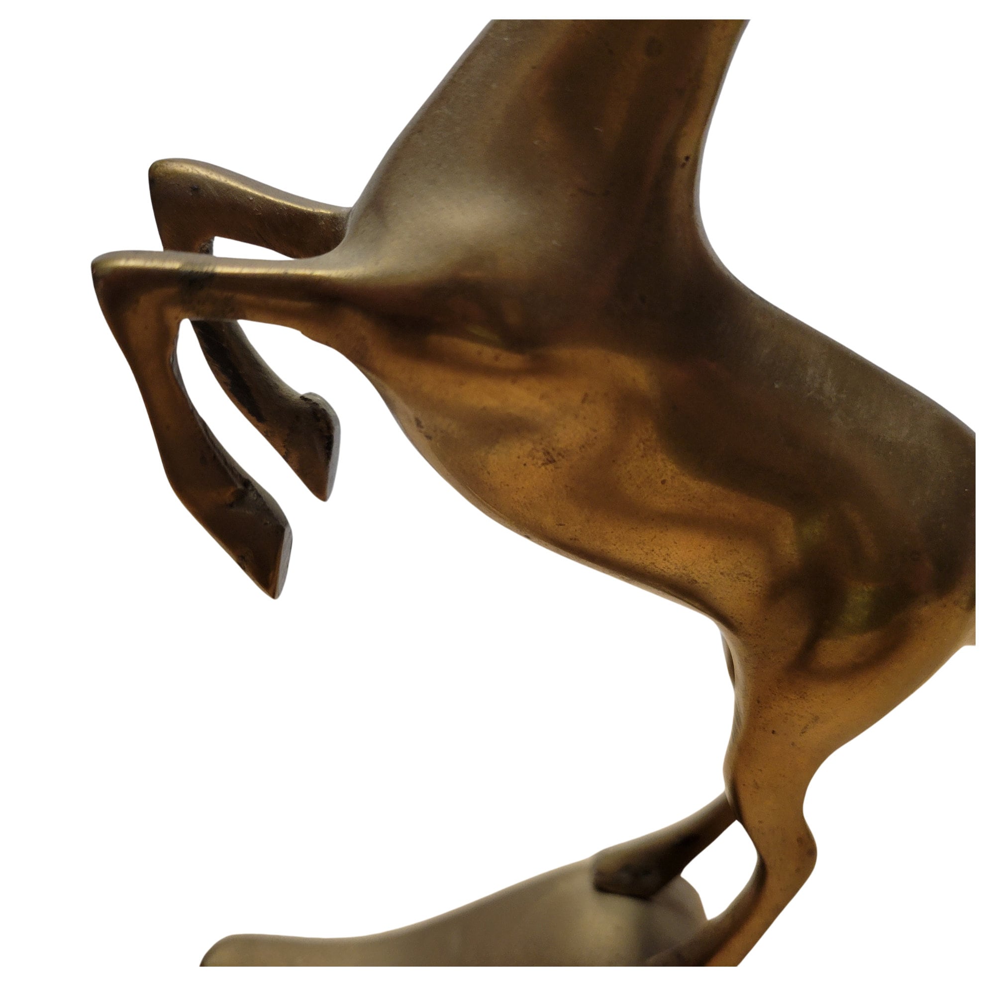 VTG Brass Leaping Gazelle Figurine, Metal Sculpture, Gift for Him, Mid ...