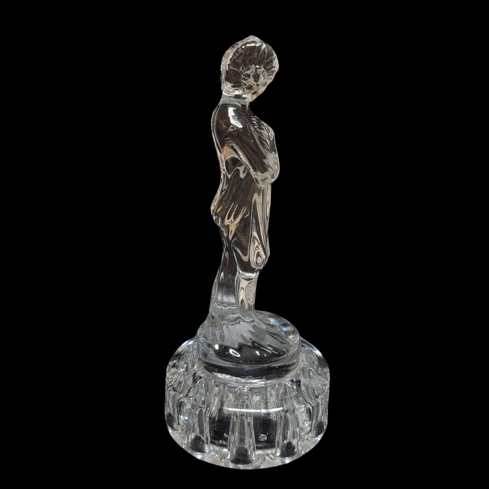 Vintage Cambridge Figural Flower Frog 8, 1930s Collectible Glass ...
