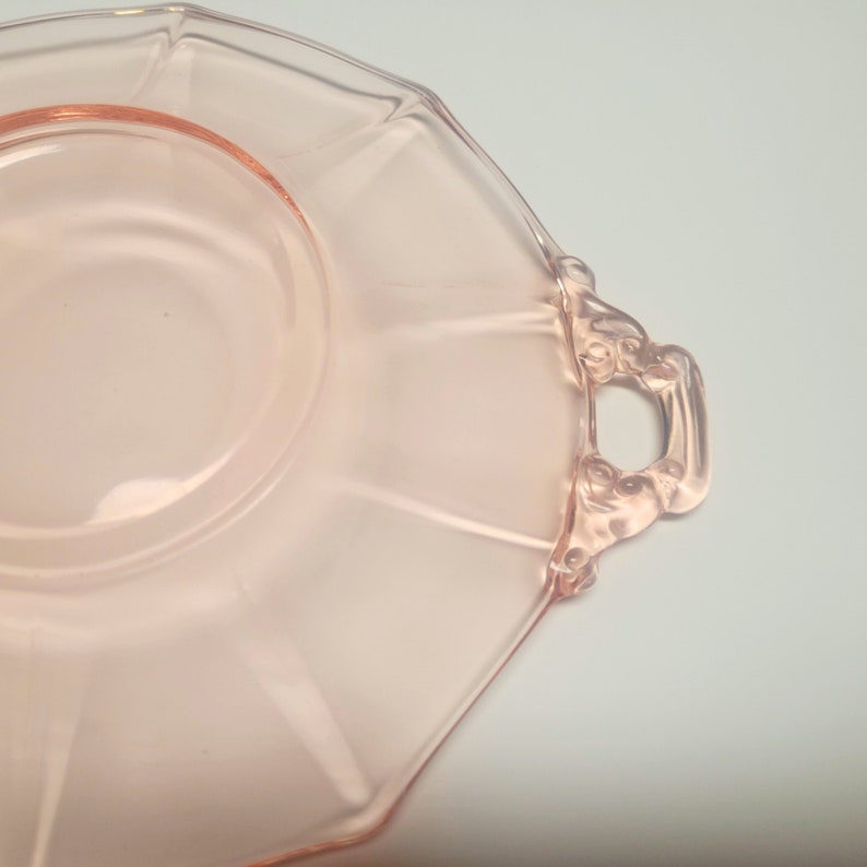 Vintage Cambridge Pink Decagon Glass Tray: 1930s Elegant Tableware - Etsy