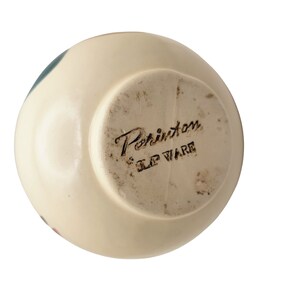 1950s Puritan Pottery Honey Jug, Ceramic Syrup Pitcher, Red Ivy Blossom ...