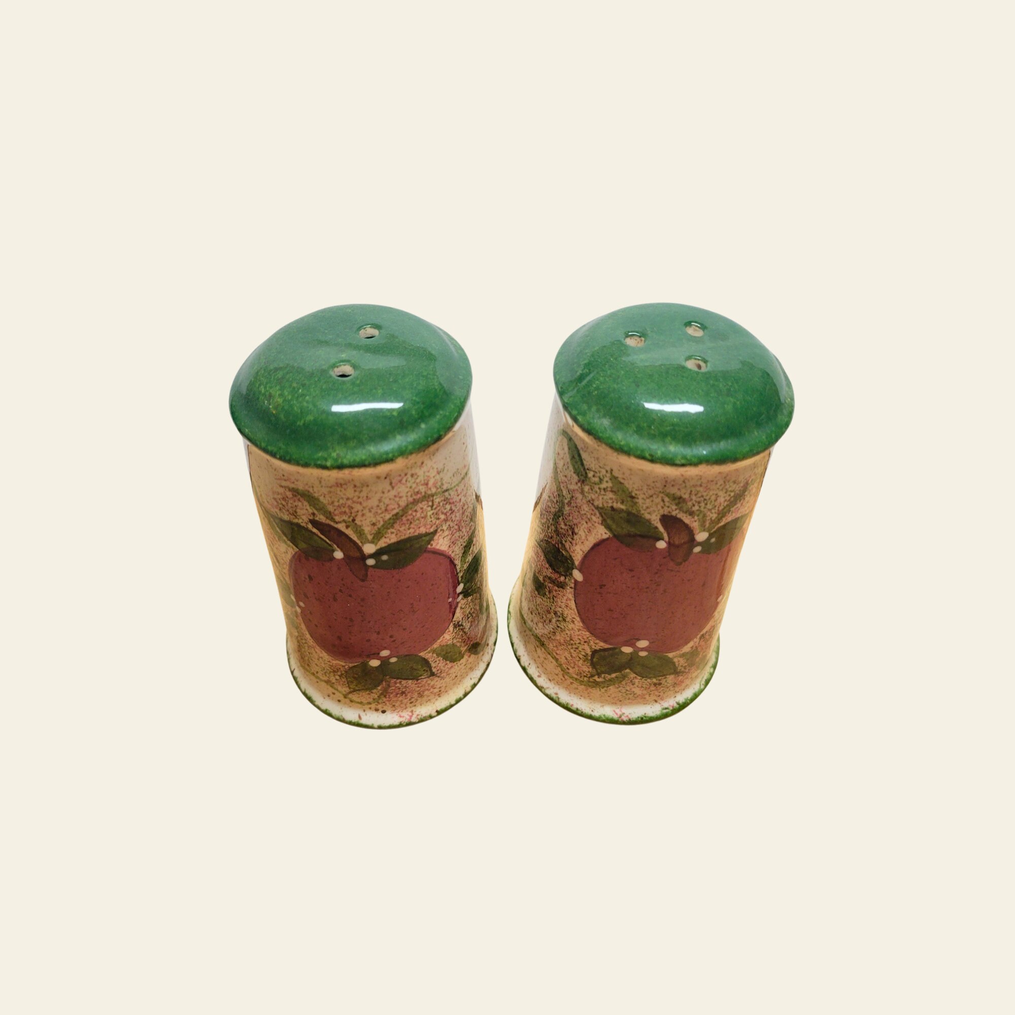 Vintage Apple Salt & Pepper Shakers, Vintage Shakers, Ceramic Shakers ...