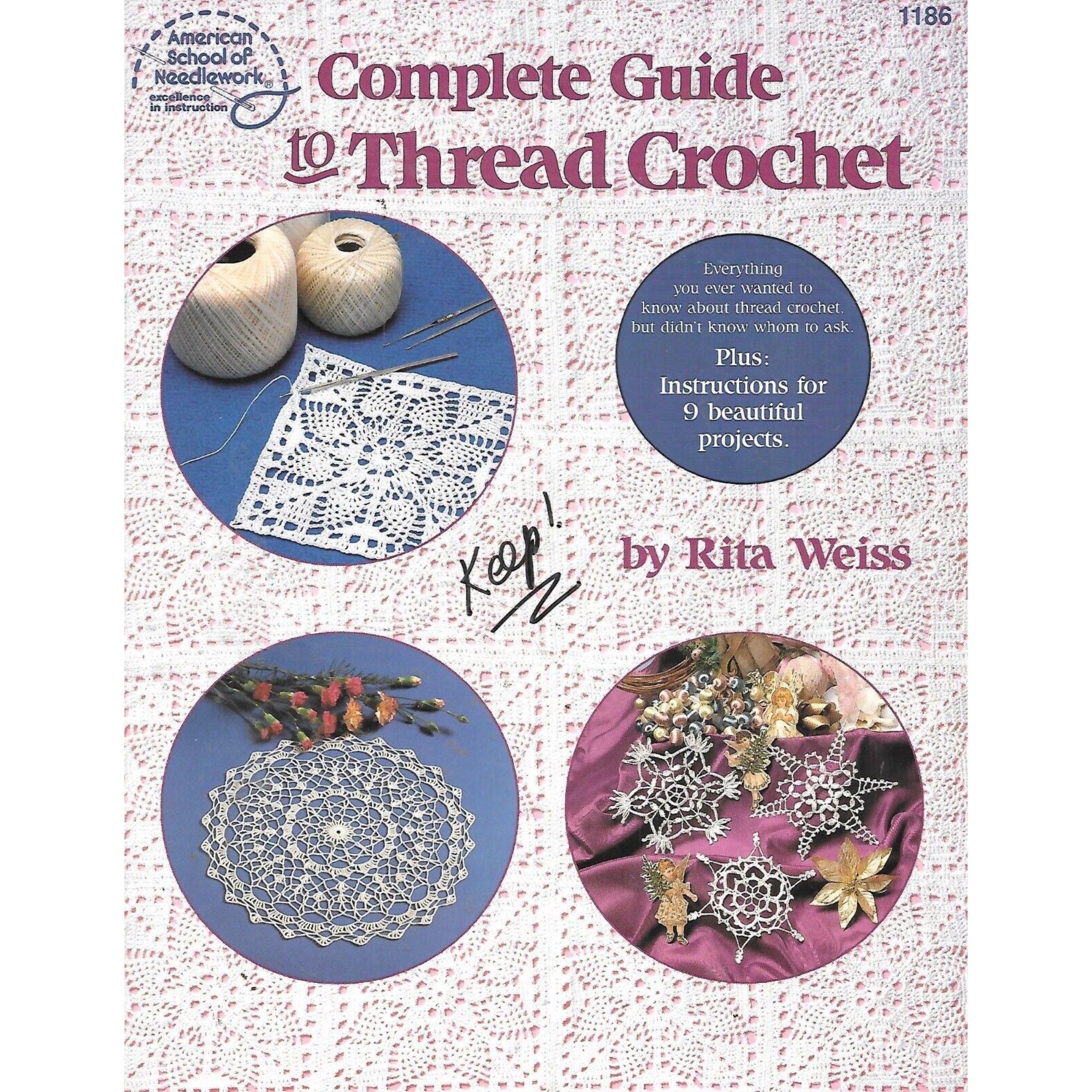 Complete Guide to Thread Crochet Pattern Book by Rita Weiss 9 - Etsy