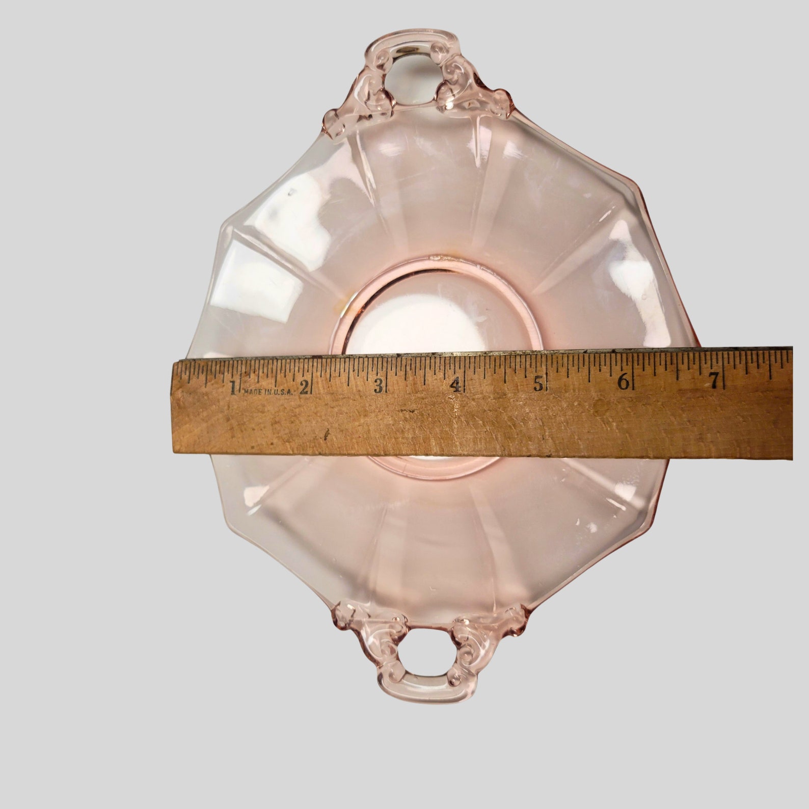 Cambridge Decagon Pink Lemon Tray 7 2 Handled, Server, Plate, 1930s ...