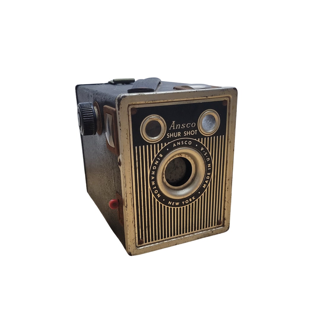 VTG Box Camera, 1940s Ansco Shur Shot 20, Home Decor, Movie Prop, Film ...