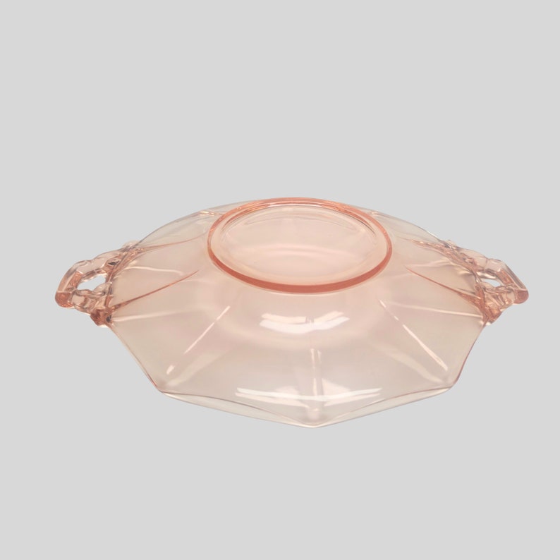 Vintage Cambridge Pink Decagon Glass Tray: 1930s Elegant Tableware - Etsy