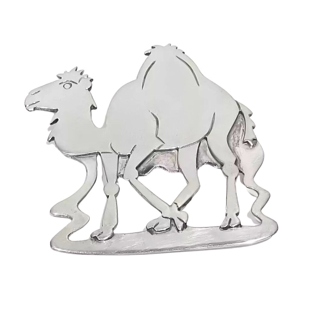 Vintage Jeep Collins Sterling Silver Pin, Signed, Handcrafted Camel ...