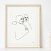 Minimalist One Line Art Poster "friendship" - Etsy