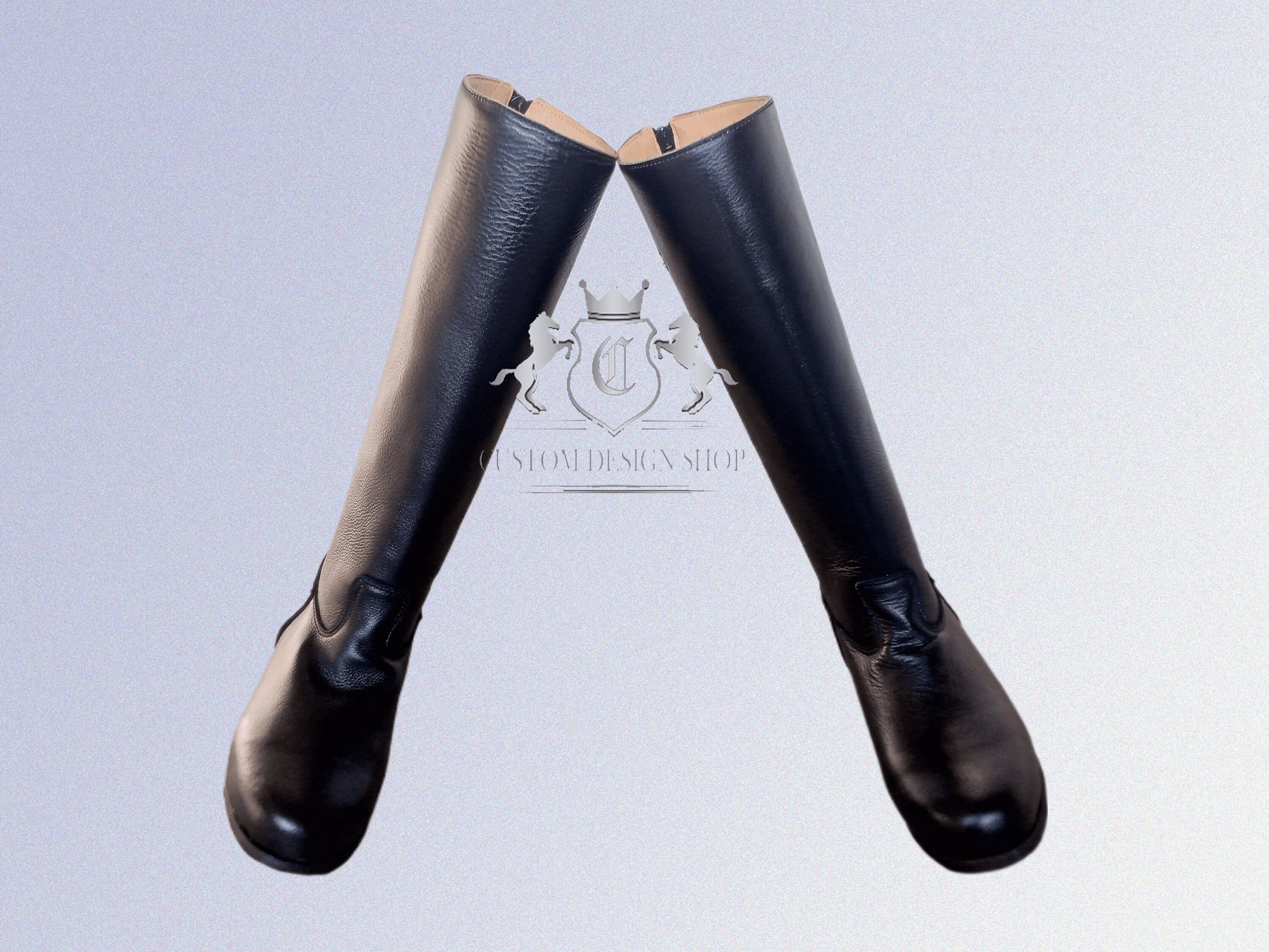 Men Riding Boots, Handmade Horse Riding Boots, Men's Black Leather ...
