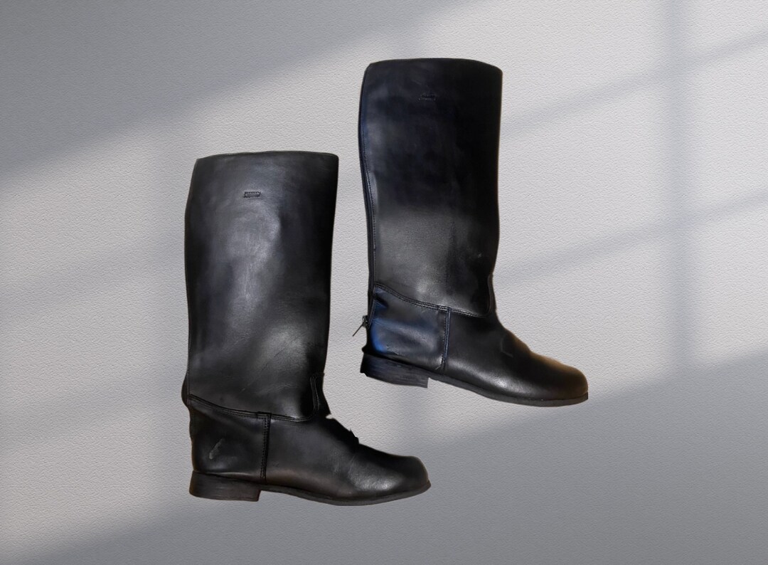Men's Riding Boots, Horse Riding Shoes for Men, Black Leather Boots ...