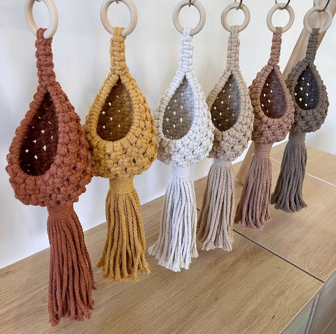 Mini Macrame Pods Hanging Pods Plant Pods Dried Flower - Etsy Australia
