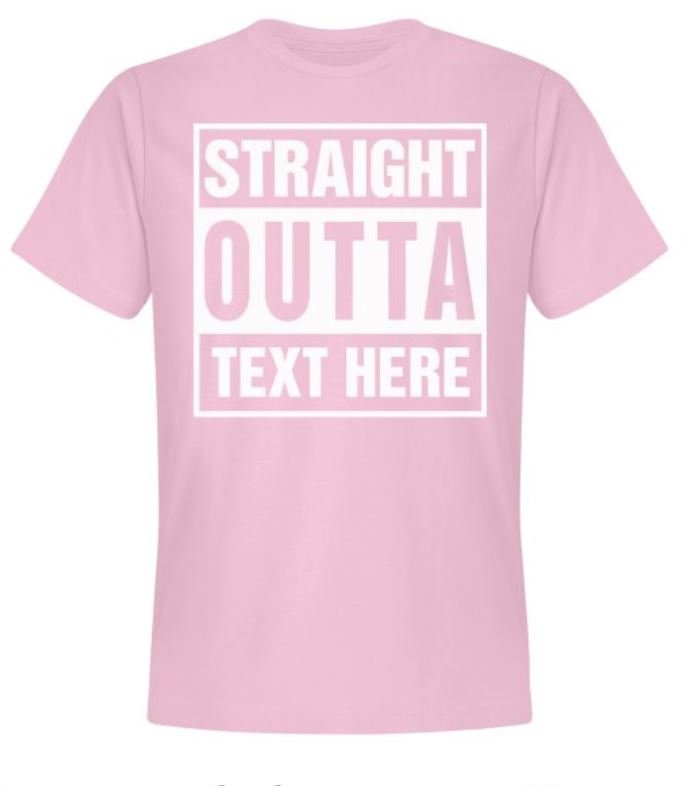 Personalized Straight Outta Your Text Compton Bottom Line T-shir sold ...