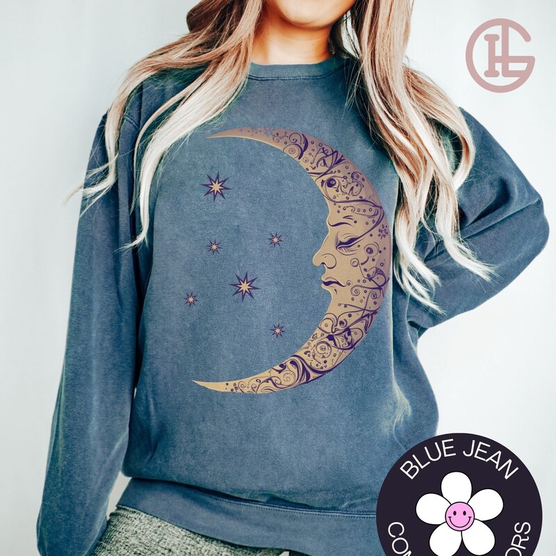 Moon Sweatshirt - Etsy