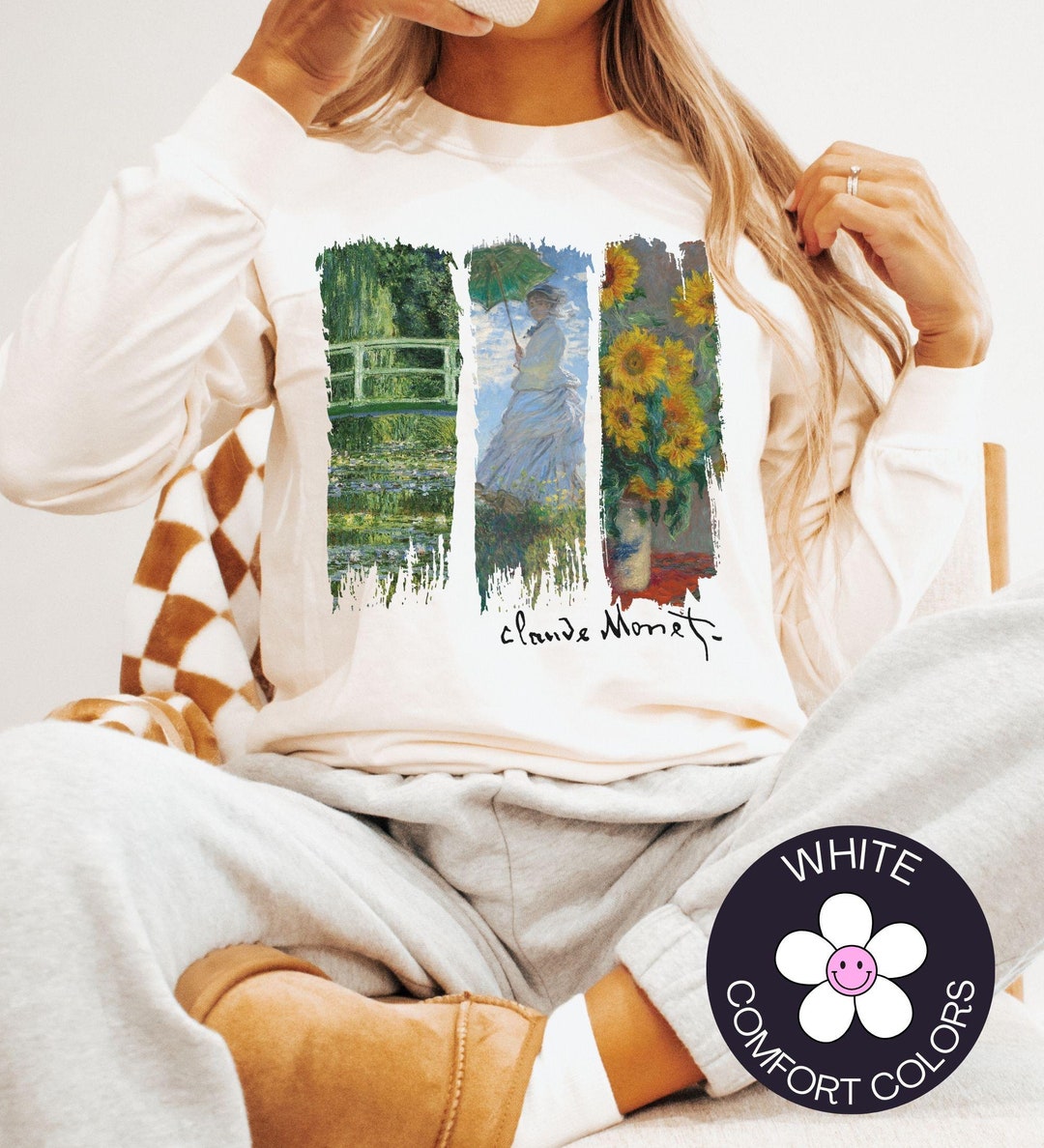 Comfort Colors Claude Monet Shirt, Art Shirt, Art Lover Gift, Monet ...