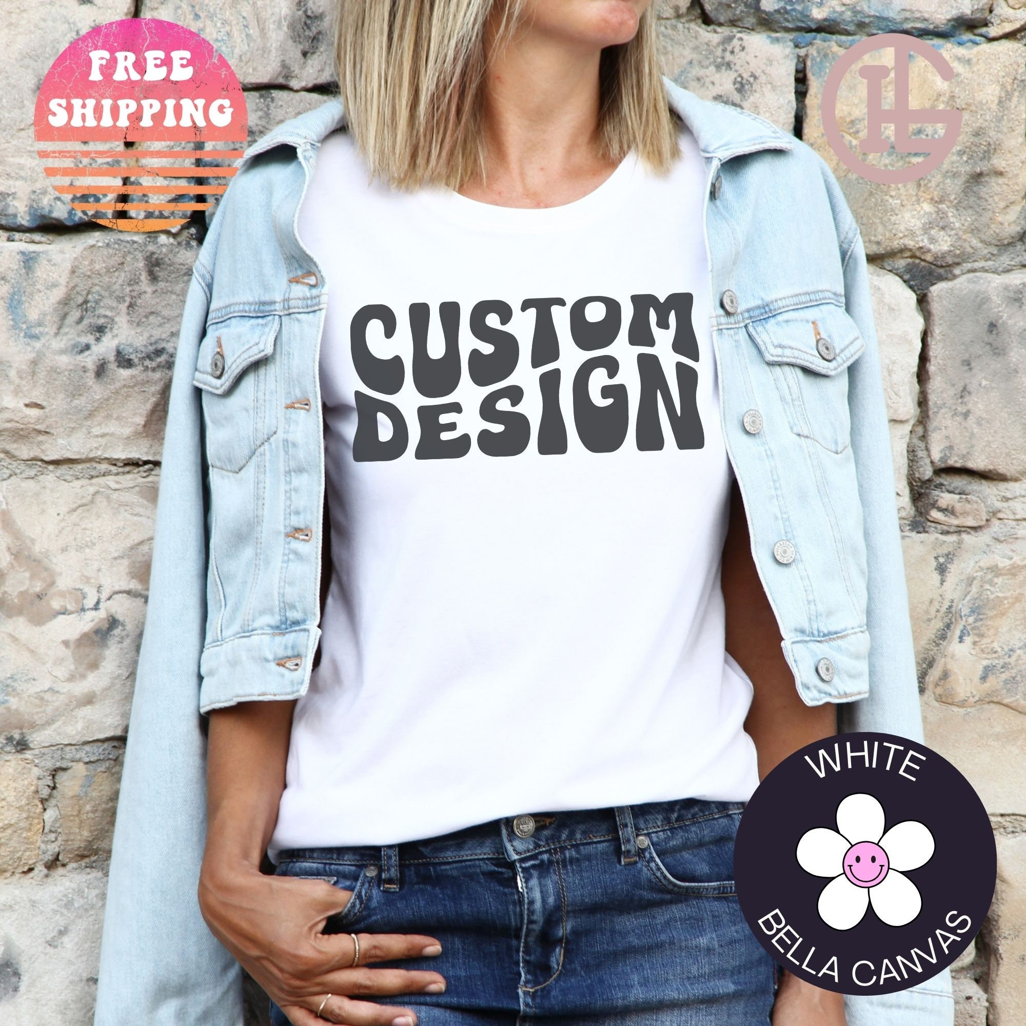 Custom Bella Canvas Shirt Retro Font Shirt Vintage Custom - Etsy