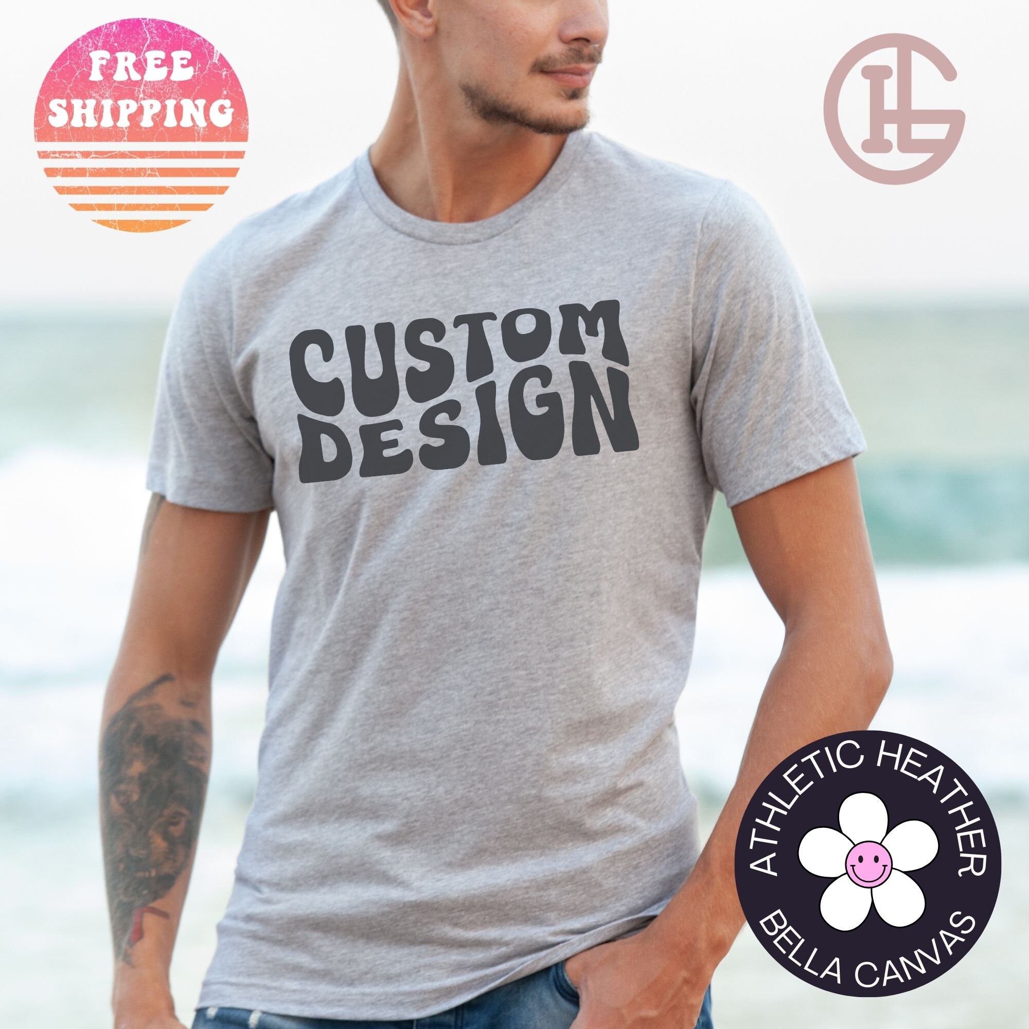 Custom Bella Canvas Shirt Retro Font Shirt Vintage Custom - Etsy